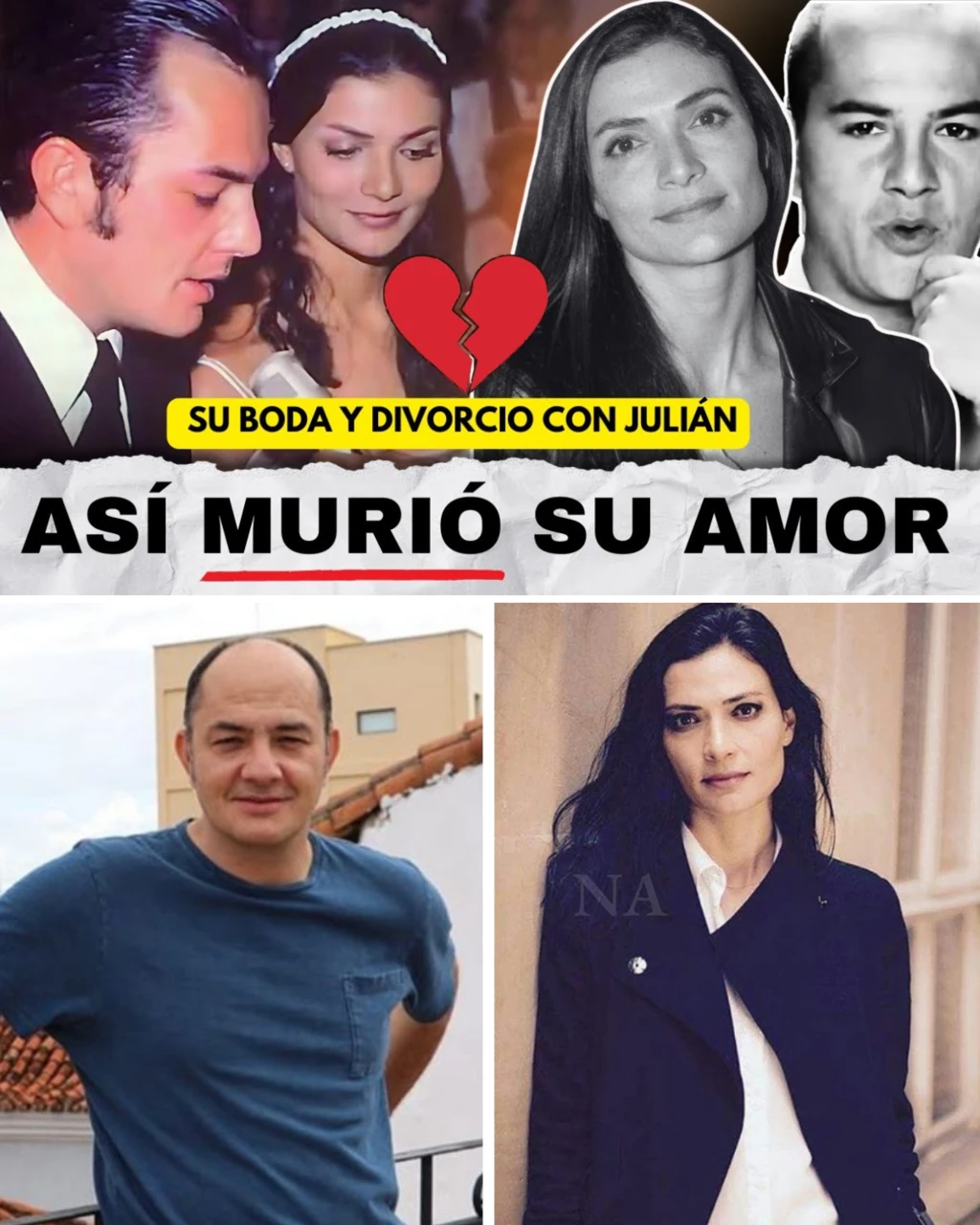 LA VERDADERA HISTORIA DE AMOR Y DIVORCIO entre Ana Maria Orozco (Betty, la fea) y Julián Arango ...