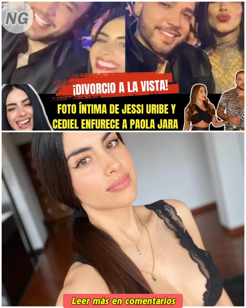 ¿Infidelidad a la vista? Jessi Uribe y su foto íntima con Cediel: ¿Paola Jara en peligro? - News