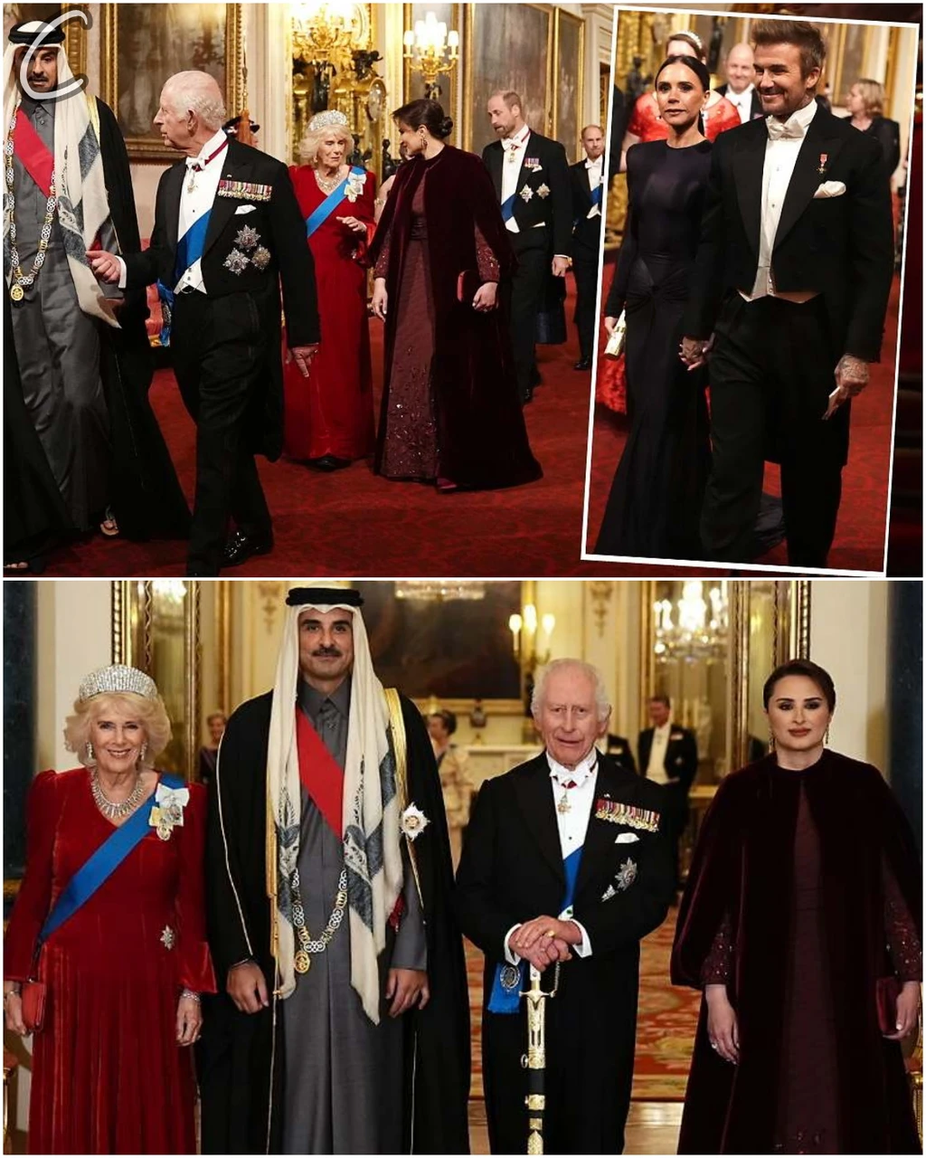 La pompa de Carlos y Camila de Inglaterra en la cena de gala para el ...