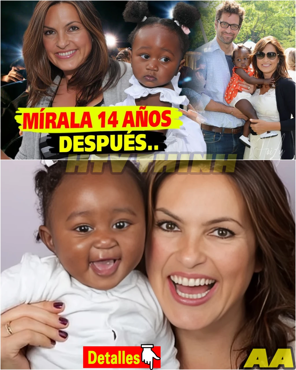 (b00) ¿Recuerdas a la niña que Mariska Hargitay adoptaron hace 14 años ...