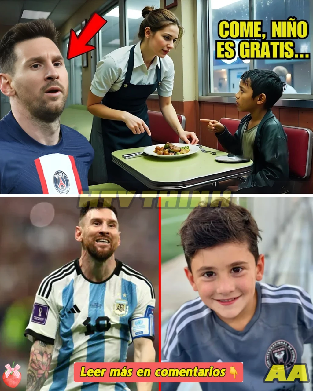 El encuentro secreto entre un mesero y el hijo de Messi que transformó ...