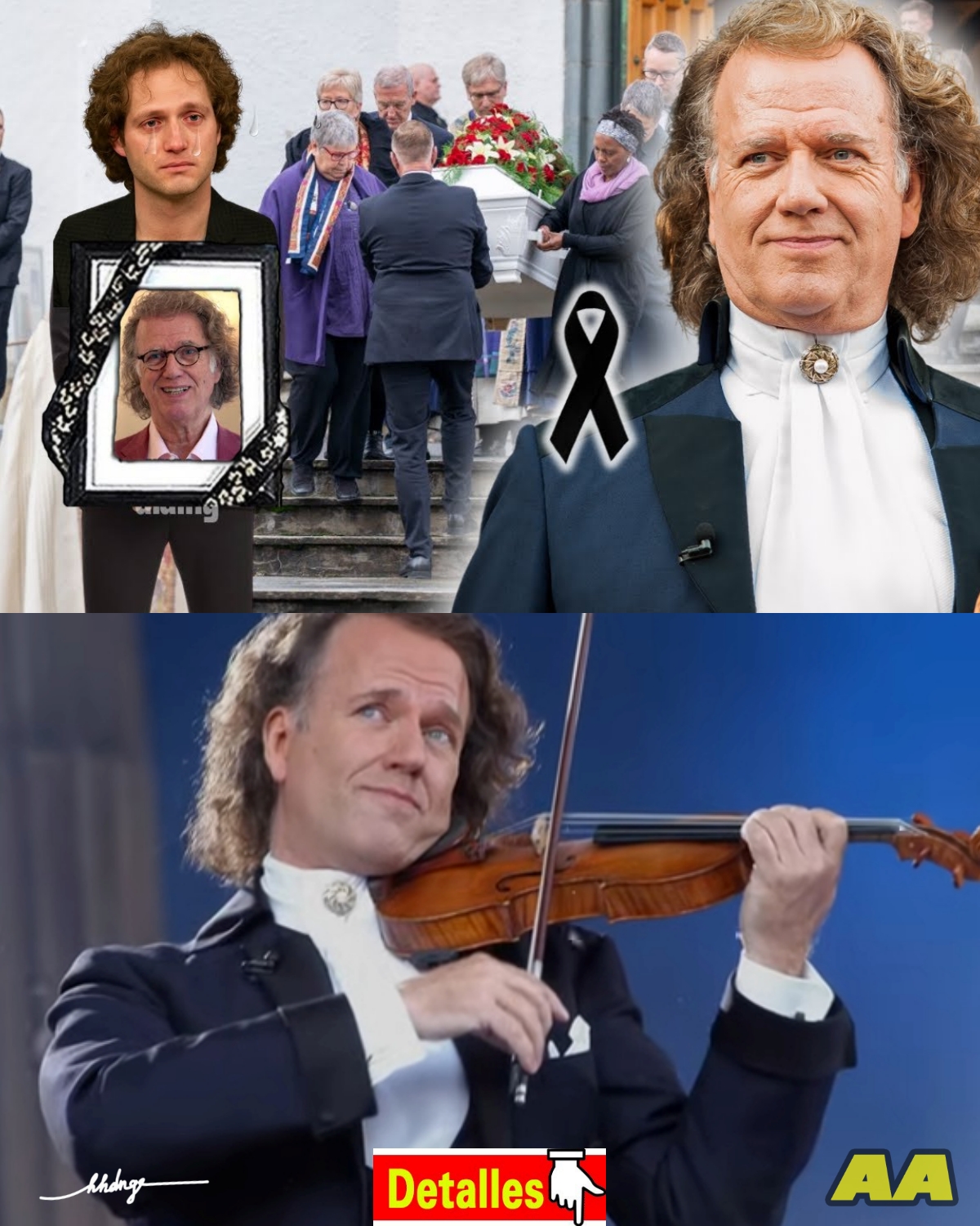 ¡Dolor infinito en el último adiós! El hijo de André Rieu rompe en ...