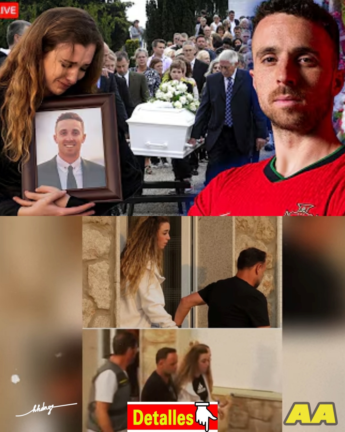 Terror en el Funeral de Diogo Jota: Esposa se Desmaya tras Escuchar los ...