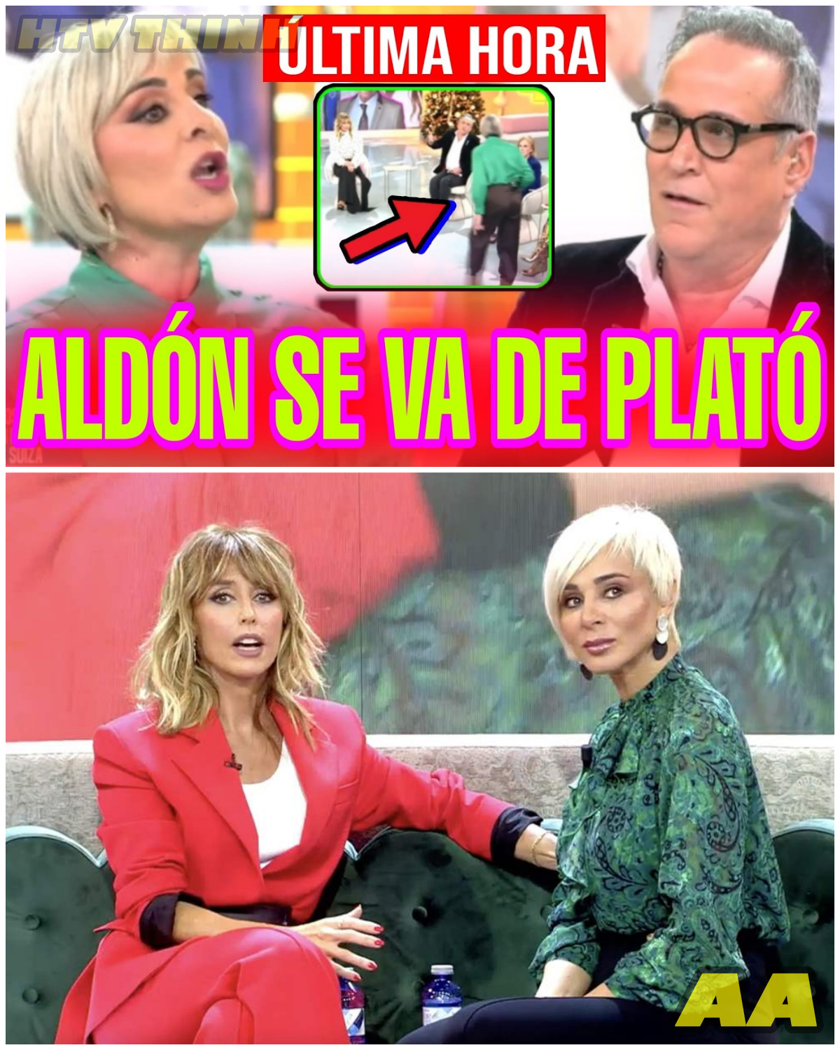 🚨GRAVE BRONCA de Ana María Aldón con Emma García por Ortega Cano y Gloria Camila en Telecinco ...